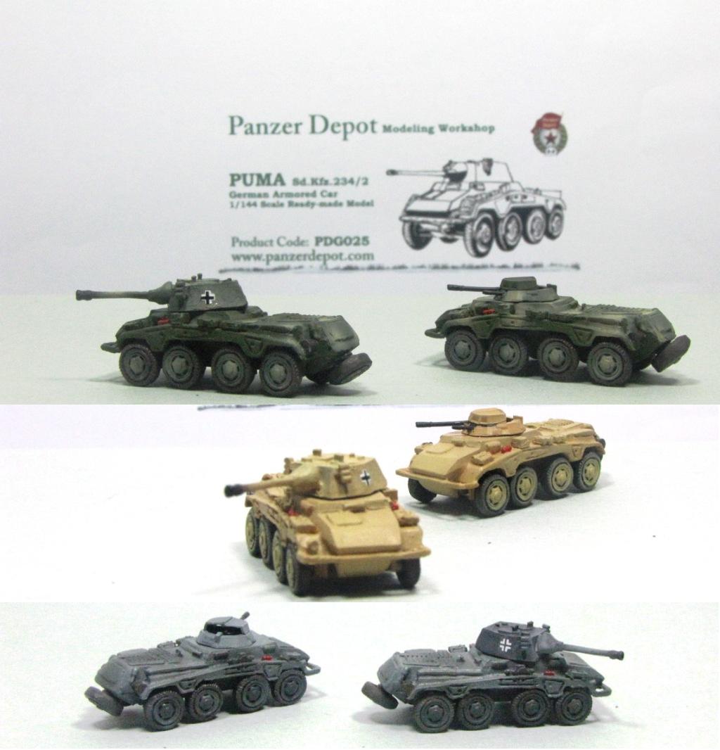 Kampfgruppe 1/144: 1/144 SdKfz 234/2 + 234/1 Turret - Panzerdepot