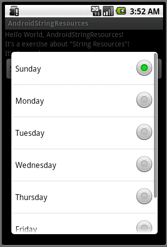 Android Er String Resources