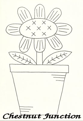 Chestnut Junction Patterns & Primitives: Free Stitchery Pattern - FSP8