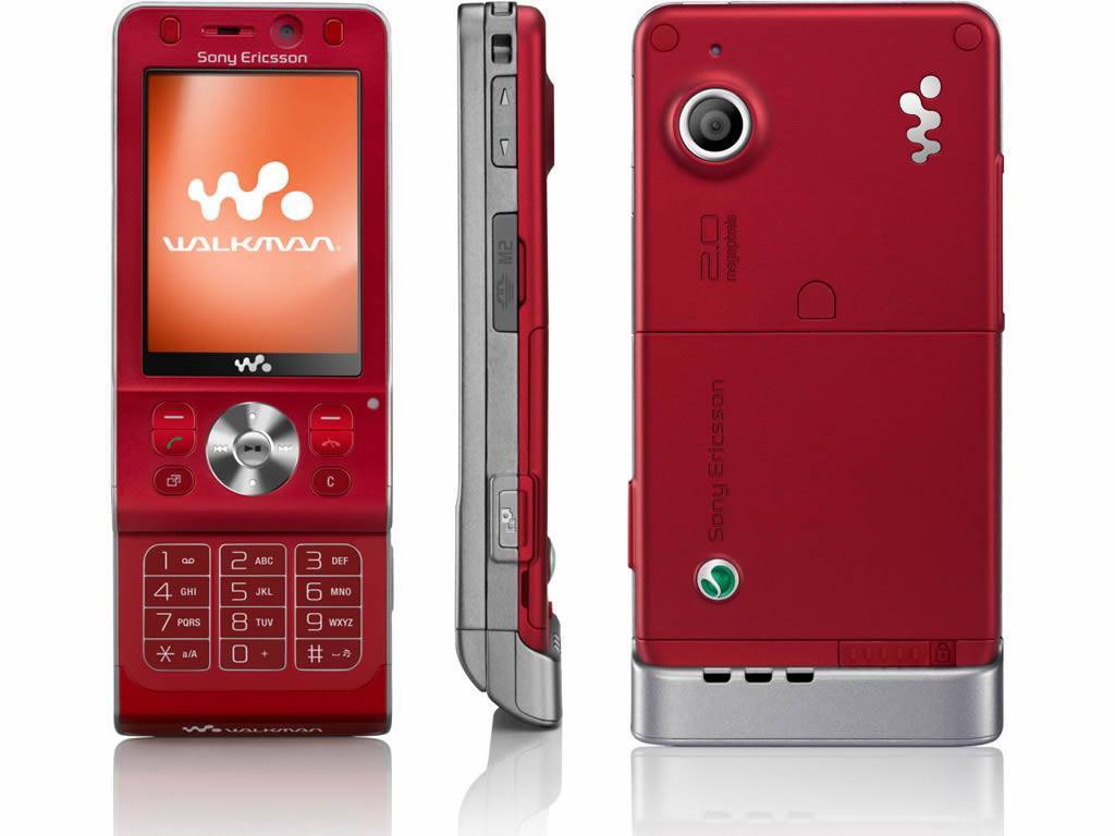 Mobiles: SONY ERICSON-Red