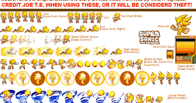 Super Sonic 16 Sprites! | Sonic The Hedgehog