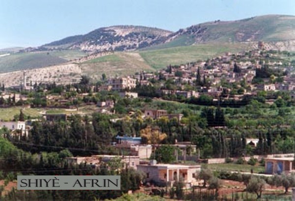 AFRIN - city, region and river in Syria.: SHIYÈ - Town and region in ...