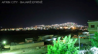 AFRIN - city, region and river in Syria.: Afrin and Kurd-Dagh by Night ...