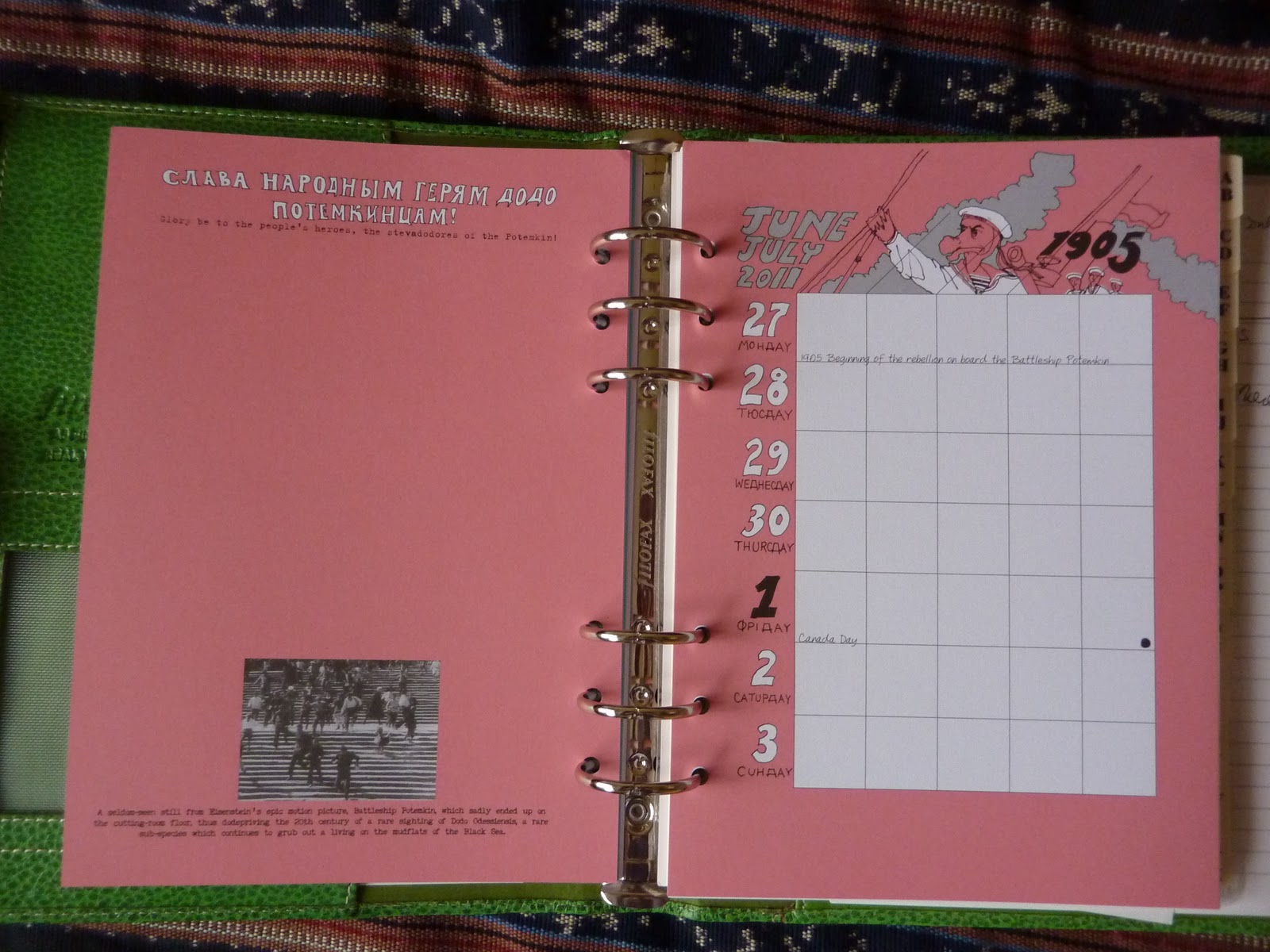 Philofaxy: 2011 Dodo Pad diary A5 Filofax insert
