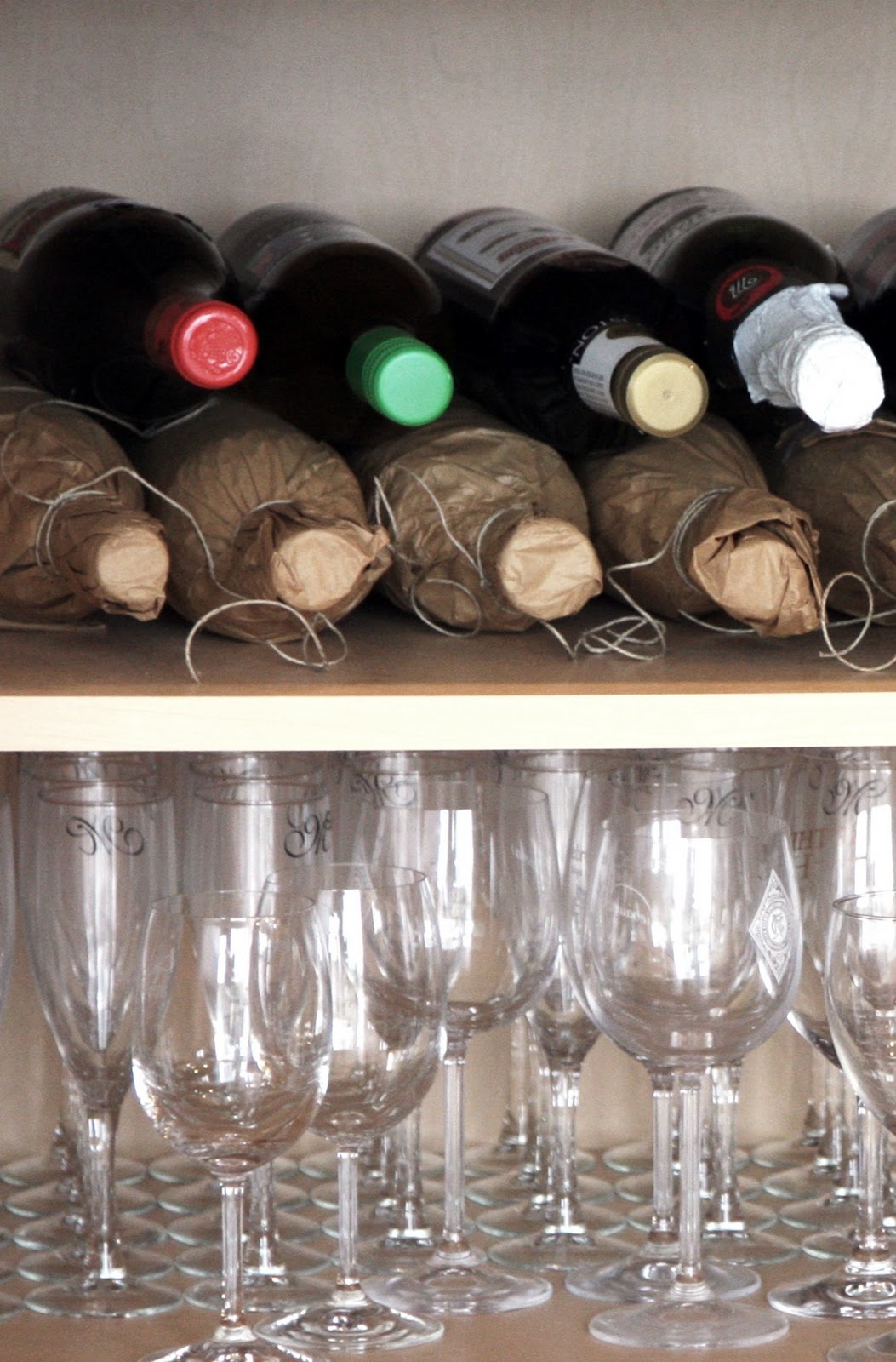 Pottery Barn Wine Wraps | b3 Home Designs