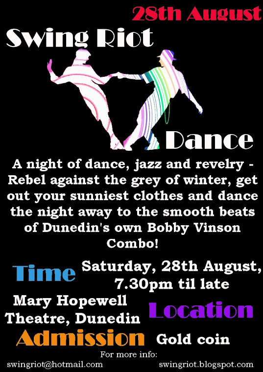 Sparkling events in Swing Riot's near future!