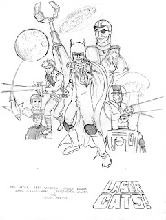 Hector Navarro Portfolio: Laser Cats! The Movie Poster.