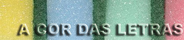 A cor das letras
