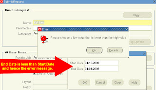 Oracle Applications - Suresh Vaishya: Set the Low and High Date range parameter in the ...