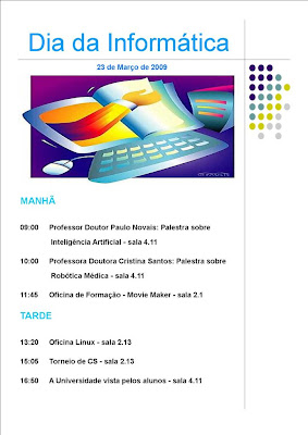 Informática: Dia da Informática :: O Cartaz