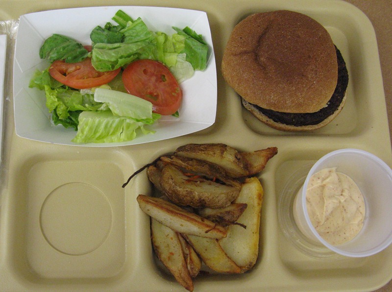 Better D.C. School Food: What's for Lunch: Black Bean Burger