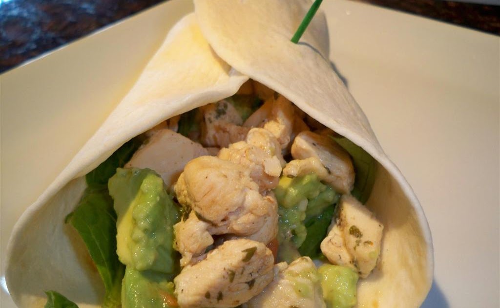 Kelly's Healthified Kitchen: Guacamole Chicken Wraps