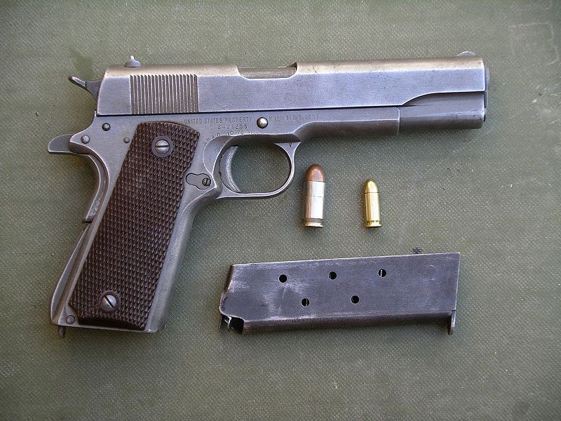 Small arms etc.: Colt .45 Model 1911 and some variants