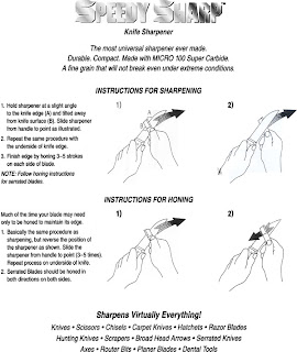 Ben G. Outdoors: Review of the Speedy Sharp