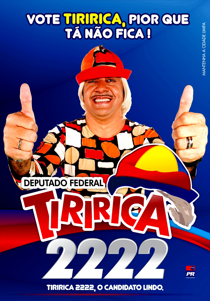Brasil Politicagem: Tiririca supera 1 milhão de votos a deputado ...