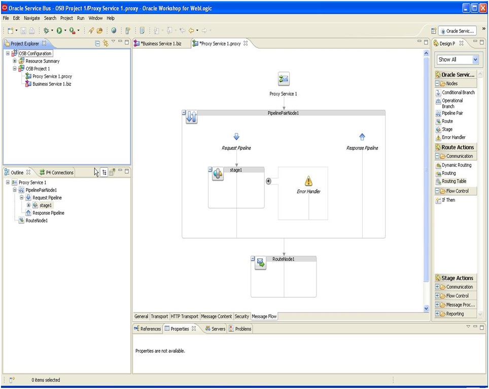 SOA,EDA DESIGN AND IMPLEMENTATION: OSB Web Console Vs Workshop