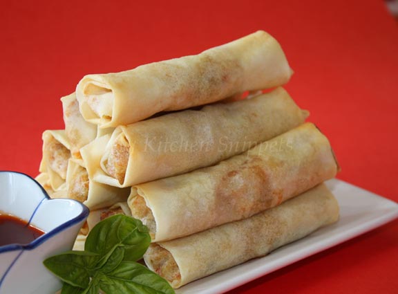 My Kitchen Snippets: Baked Spring Rolls