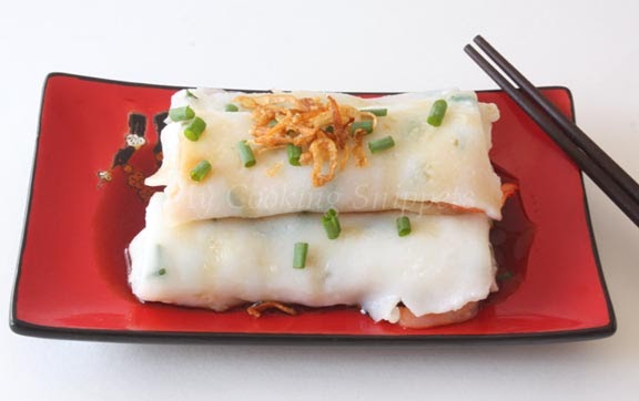 My Kitchen Snippets: Homemade Steamed Rice Rolls/ Chee Cheong Fun