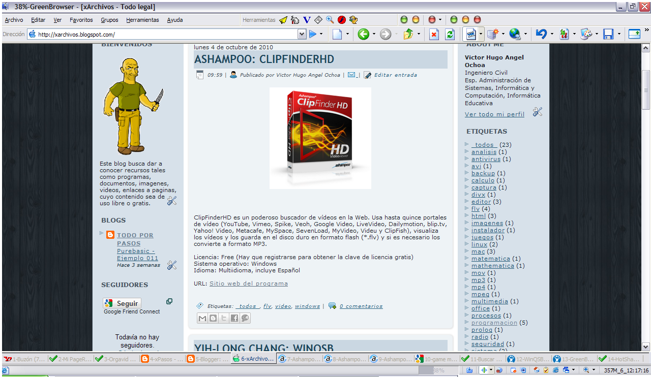 xArchivos - Todo legal: Morequick: GreenBrowser