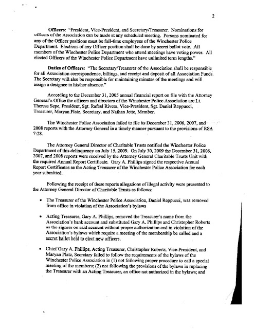 Winchester Informer: Letter from Attorney Generals Office to Gary ...