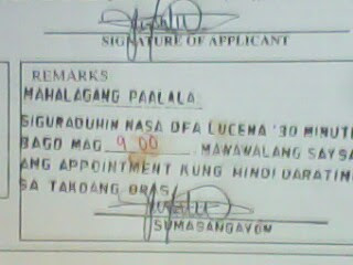 Bio... Voyage... Prospective...: Appointment in the DFA, Lucena City ...
