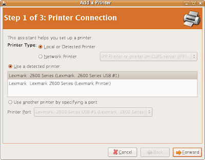 Adicción Tecnológica: Instalación impresora Lexmark series Z600 en Ubuntu