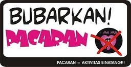 DILARANG PACARAN: rambu-rambu dilarang pacaran