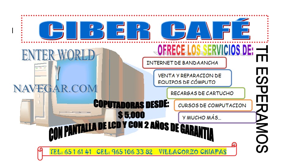 ::S a R ii T h a::: VOLANTE DE CIBER CAFE