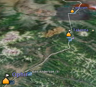 every phone ... ringing in unison: Iditarod GPS in Google Earth