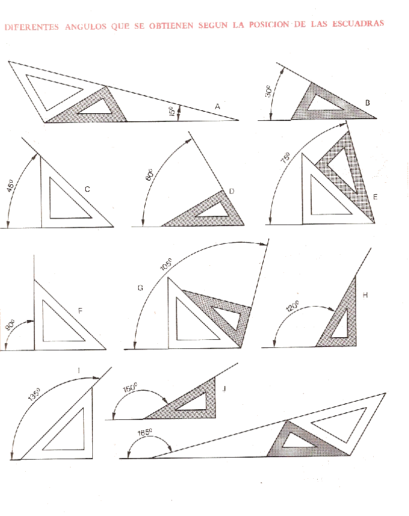 Dibujo Tecnico Grupo 2: MANEJO DE ESCUADRAS