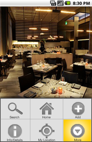 Gallery 91 Inc.: Android Menu Design: Options icon/expanded menu