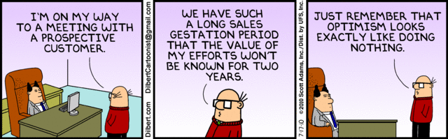 Strength is life: Dilbert talks about sales