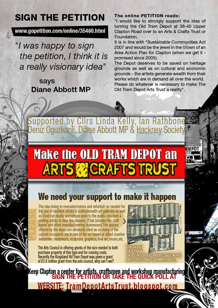 Clapton Tram Depot Arts TRUST