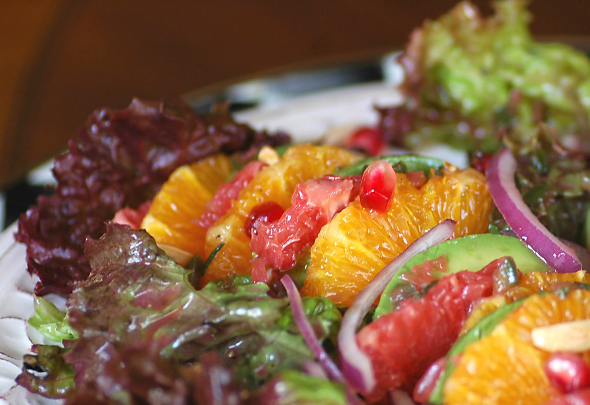 Savoring Time in the Kitchen: Citrus Salad with Pom Vinaigrette and a ...