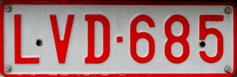 Belgian Licence Plates: Types of Belgian Licence plates