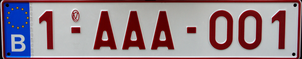 Belgian Licence Plates