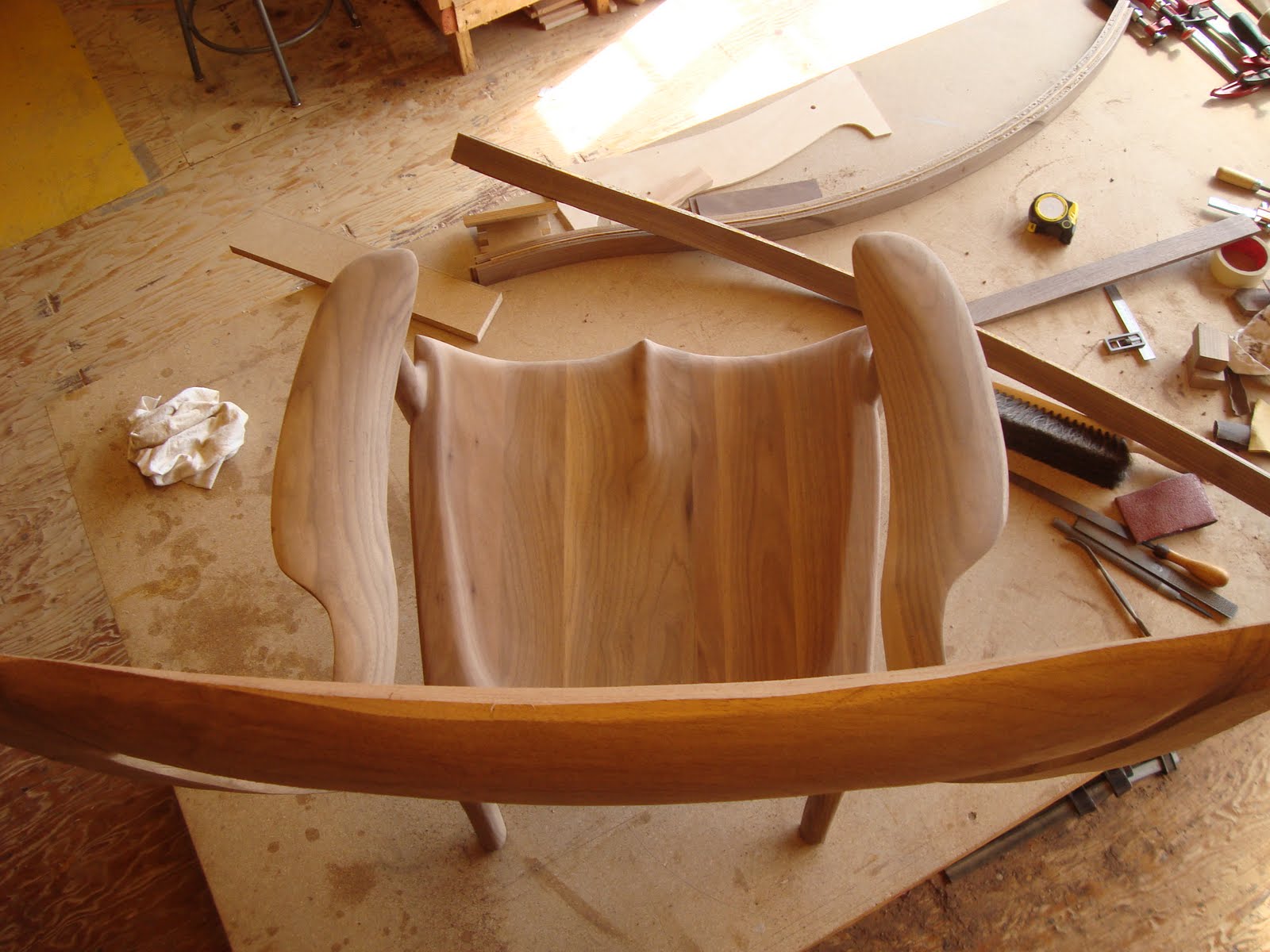 Pat Beurskens Woodworking Portfolio: Sam Maloof Style Rocking Chair