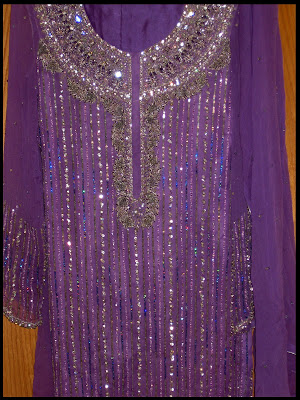 Desi Clothes Collection: Beautiful Stone work with sequences