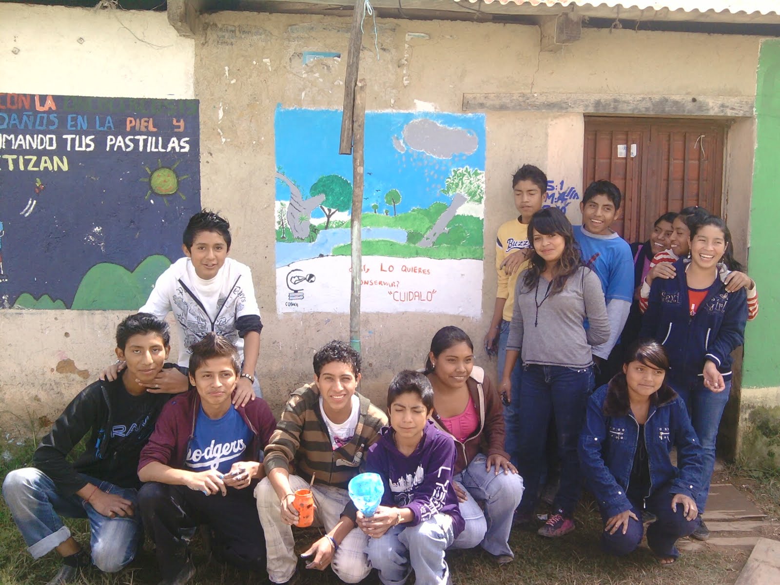 COBACH 202 LAGUNA DEL COFRE: Murales que inspiran a cuidar la naturaleza