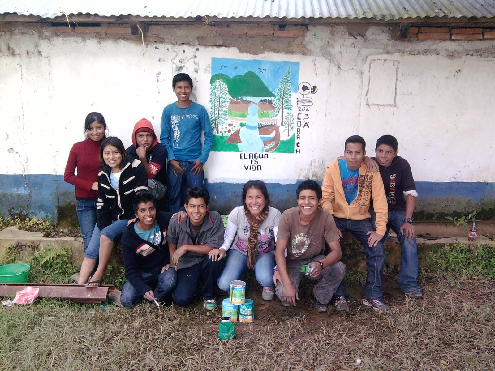 COBACH 202 LAGUNA DEL COFRE: Murales que inspiran a cuidar la naturaleza