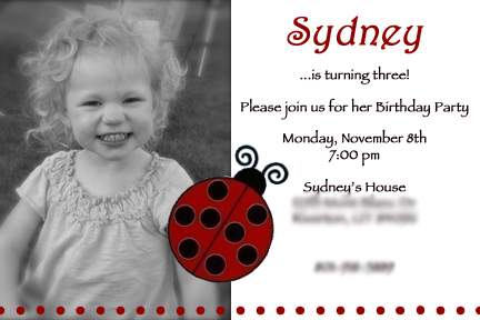 The Pages: Sydney's Ladybug Party