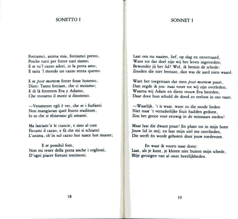 BOEKWINKELTJE TURELUUR: Wulpse sonnetten. door Pietro Aretino