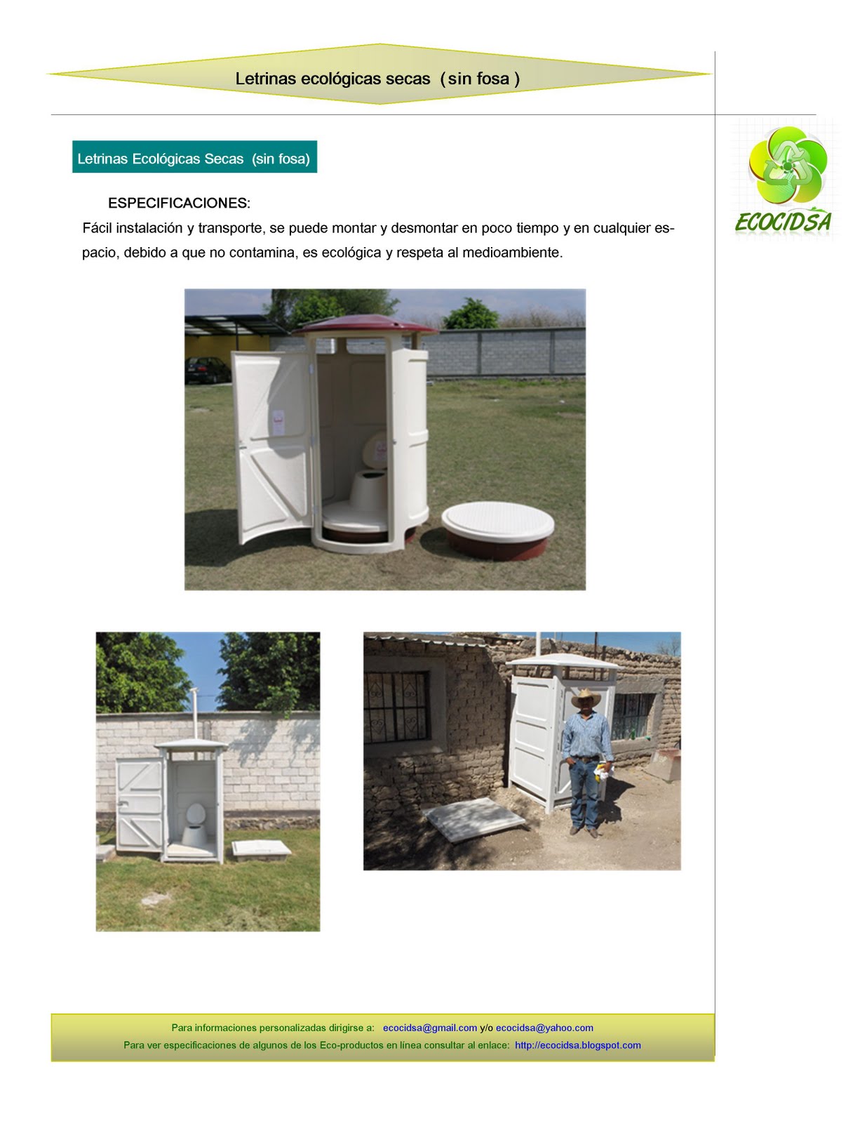 ecocidsa: 3.9- Letrinas ecológicas secas