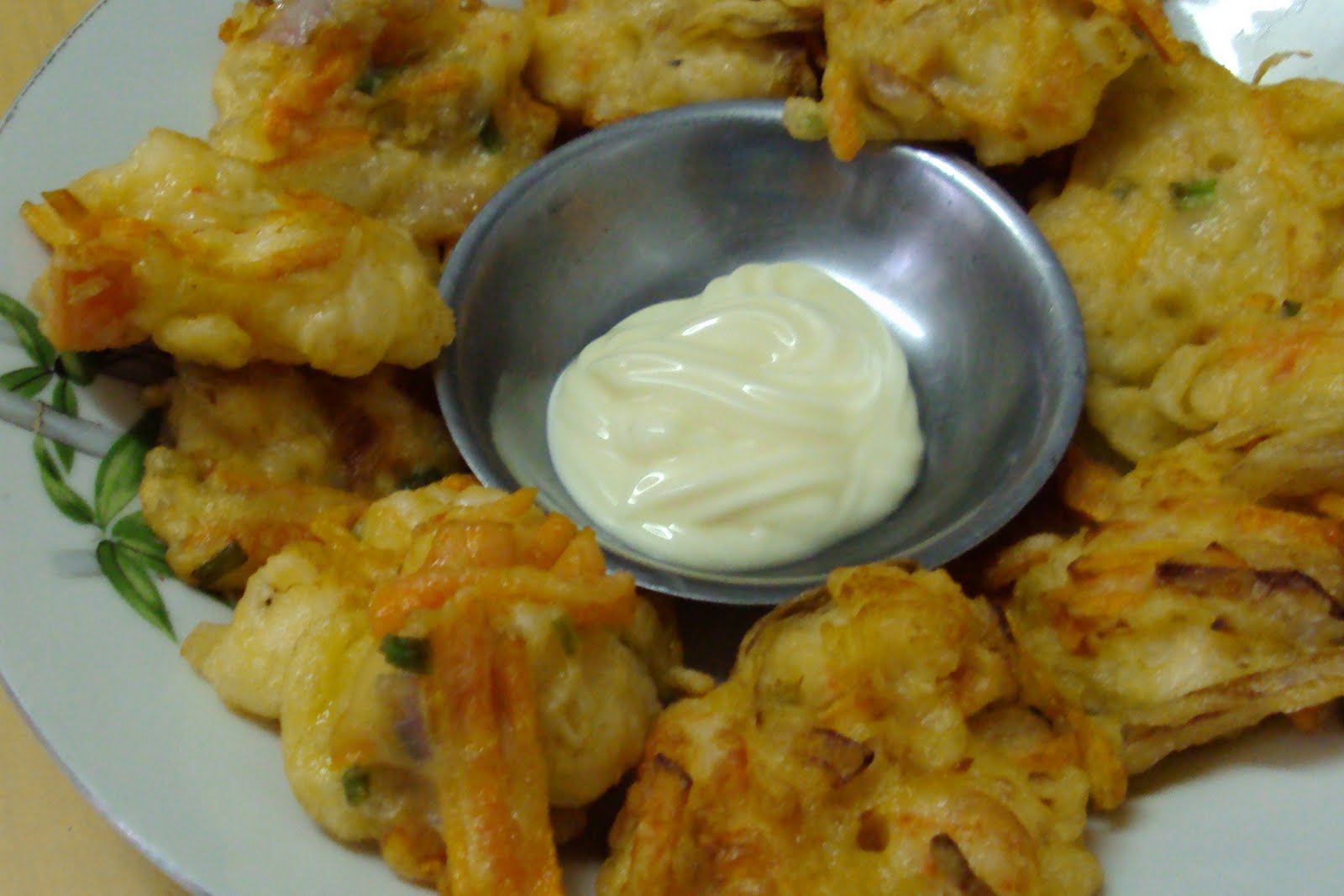 Prawn Fritters with Veggies