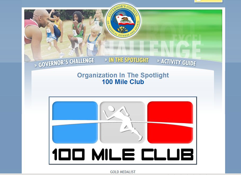 The 100 Mile Club®: Governor's Council on Physical Fitness and Sports ...