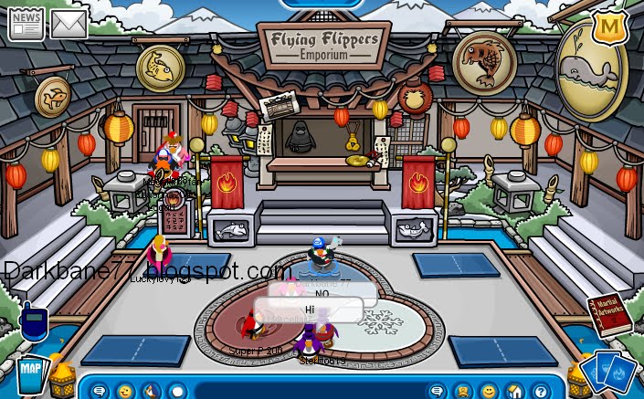 Darkbane 77: Club Penguin Fire Dojo Built!
