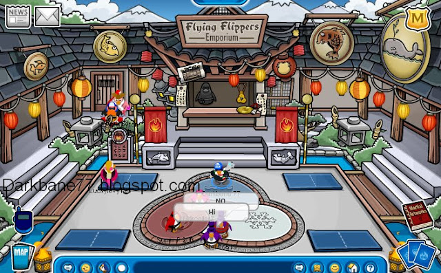 Darkbane 77: Club Penguin Fire Dojo Built!