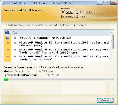 Usuário deMENTE: Instalando o Microsoft Visual C++ 2008 Express Edition