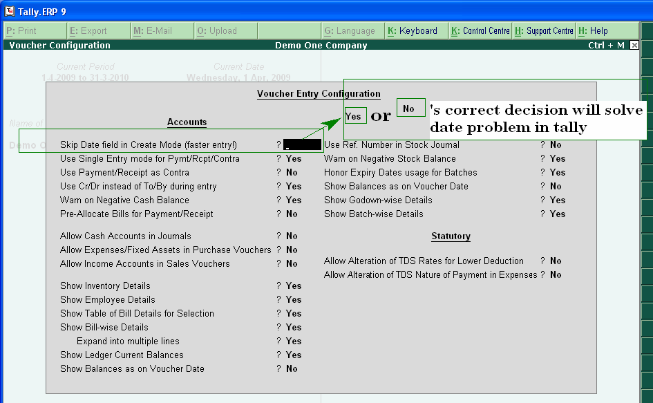How to Solve Date Problem in Tally? | Accounting Education