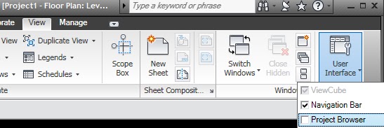 CAD Shack: Project Browser Gone in Revit